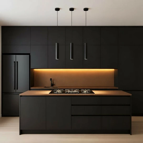 25 Moody & Modern Dark Kitchen Design You’ll Love